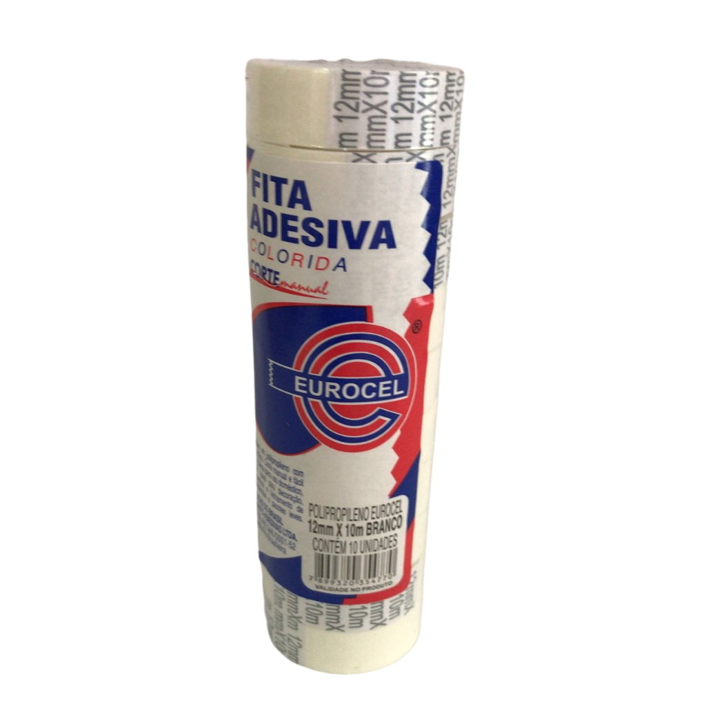 Fita Adesiva 12mmx10m Eurocel Durex Colorida | Shopee Brasil