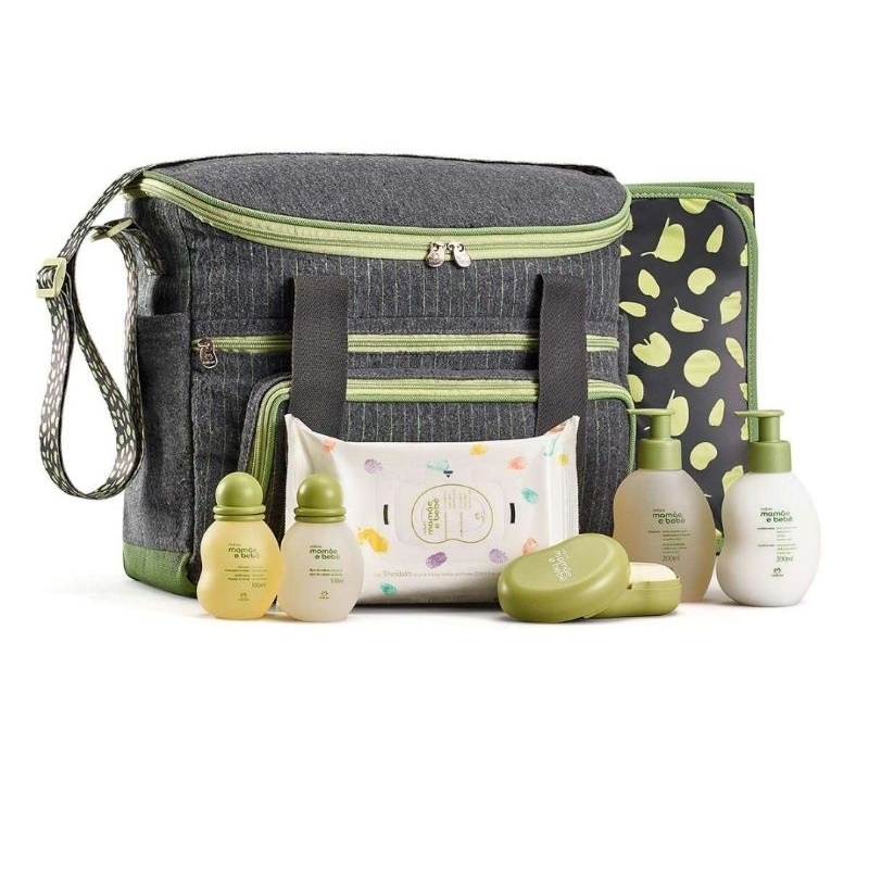 kit presente Mamãe bebe sacola maternidade com trocador inclui todos ...