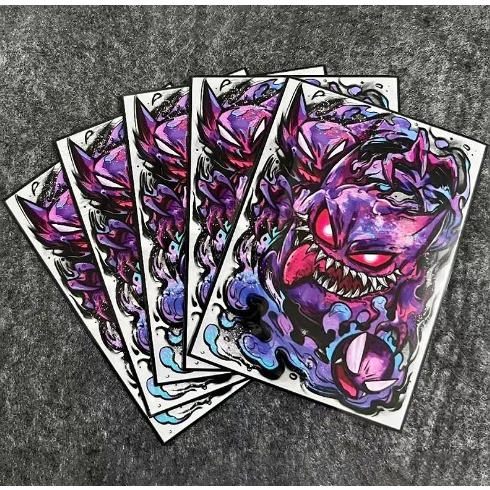 Sleeves Pokémon Personalizados Gengar, Haunter e Gastly - 65 Unidades ...