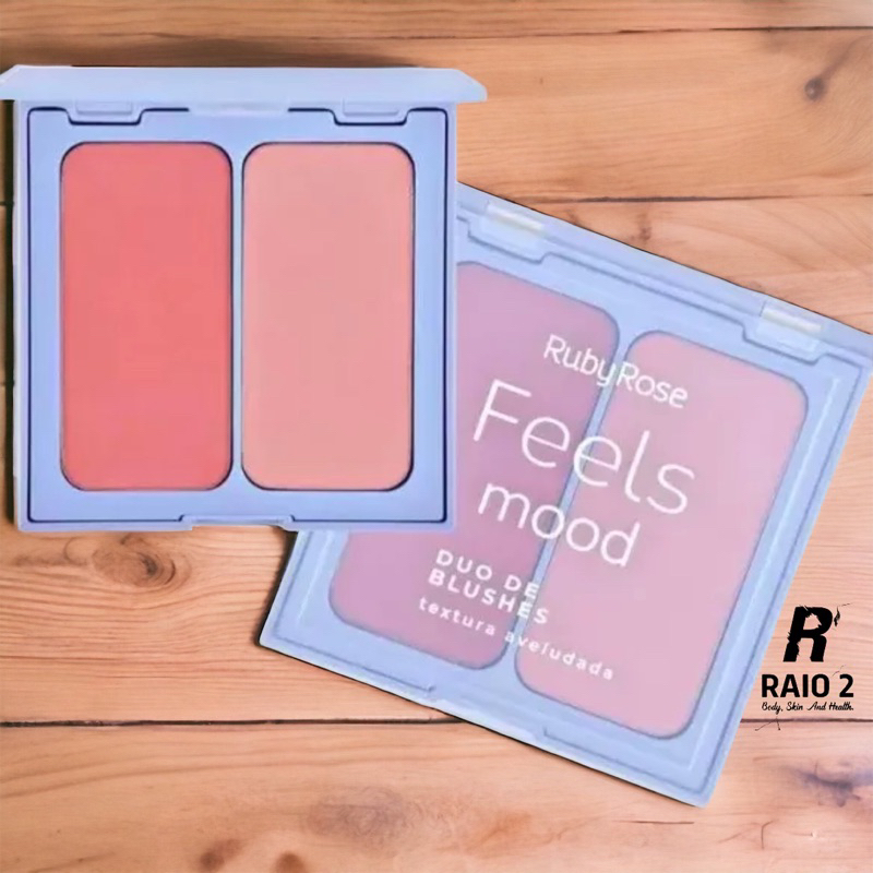 Duo de Blushes Feels Mood Ruby Rose HB-870 | Shopee Brasil