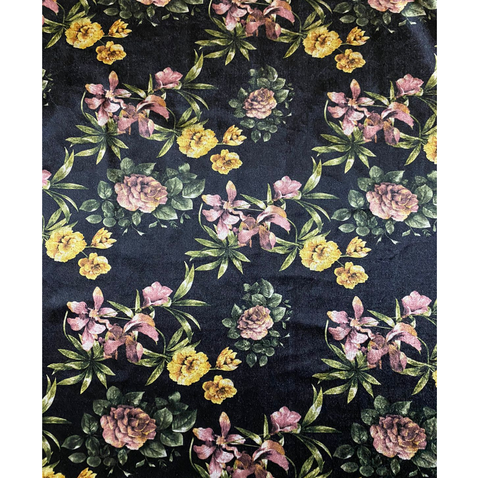 Tecido Veludo Molhado Estampado (1m x 1,50m) | Shopee Brasil