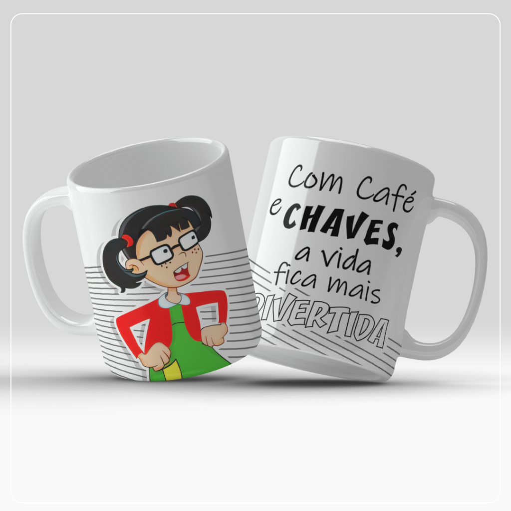 Caneca Linha Chaves - Linha Exclusiva Porcelana Importada (325 ML ...