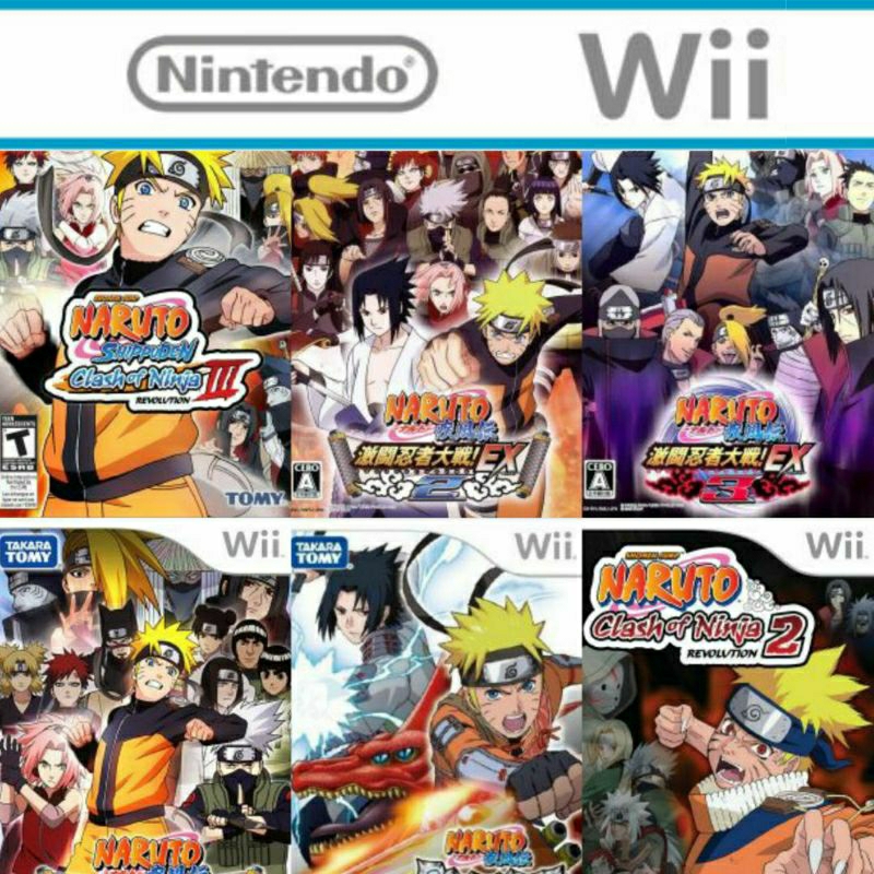 Naruto jogos de Nintendo Wii desbloqueado com capinha e encarte | Shopee Brasil