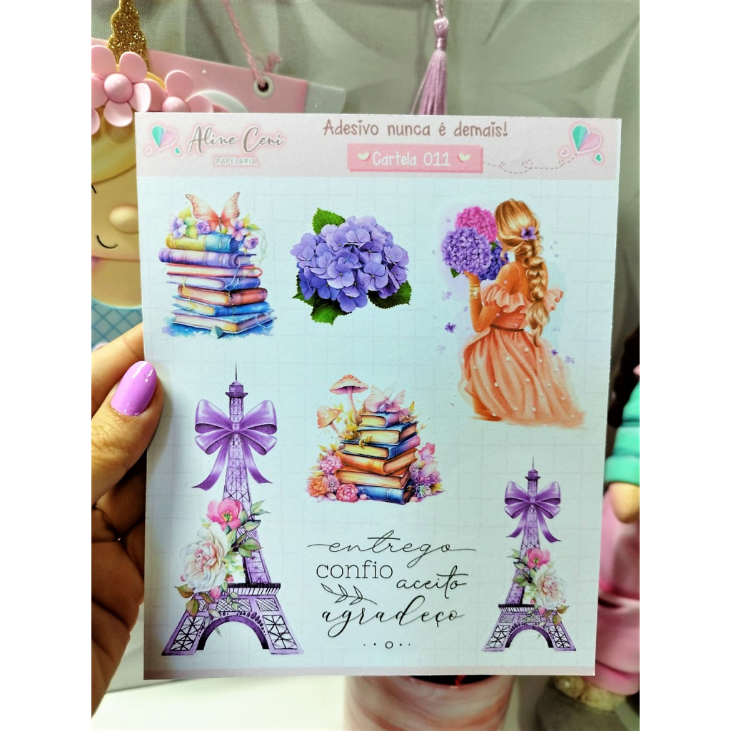 Cartela de adesivos n 011 - Adesivos decorativos para bíblia ...