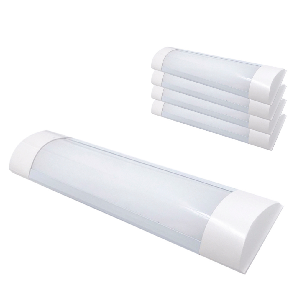 Kit 5 Luminária Led 9W Linear K8 Tubular 30CM Branco Frio Sobrepor 6500K Bivolt | Shopee Brasil