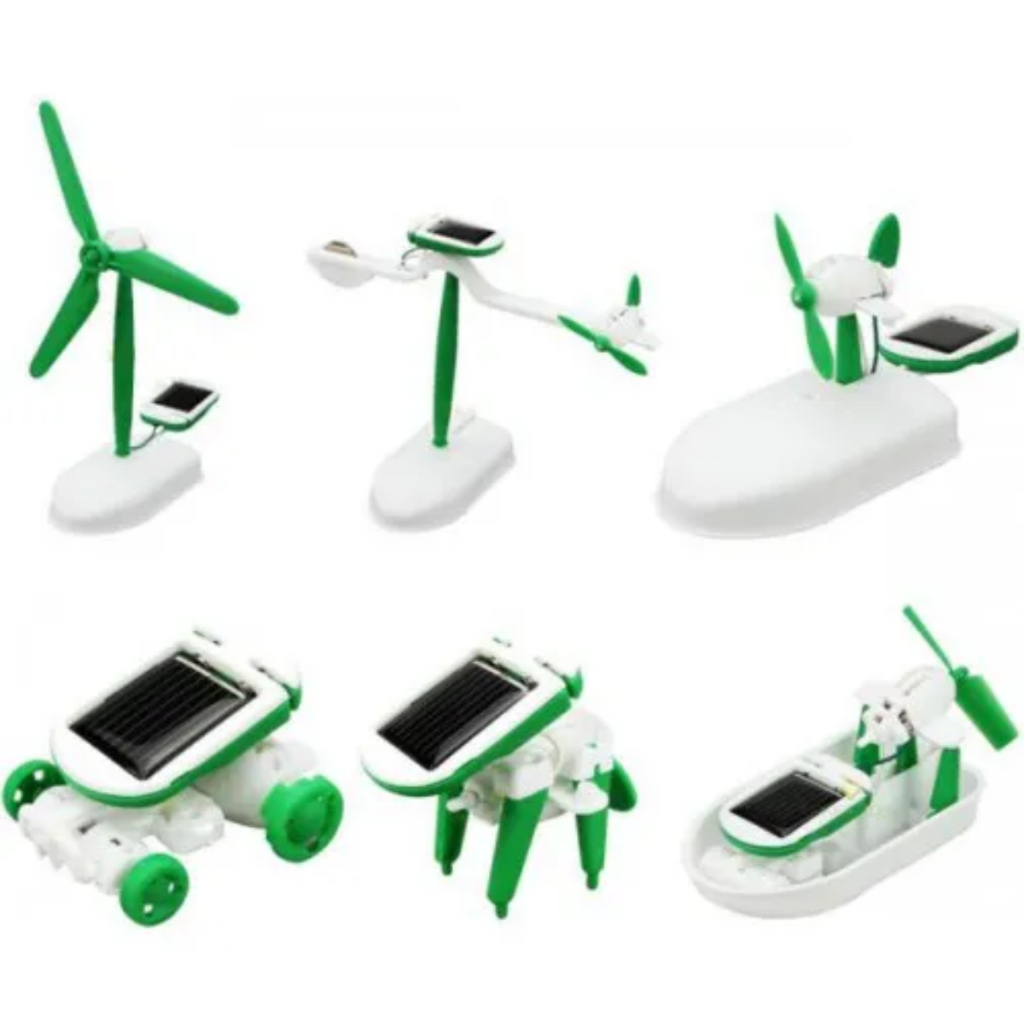 Kit Brinquedo Educativo Robotica Energia Solar - 6 Em 1 | Shopee Brasil