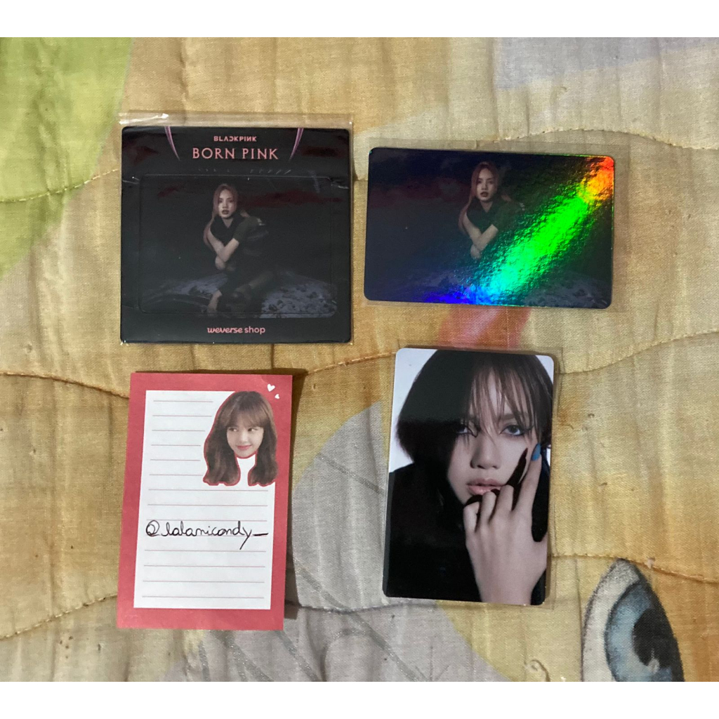 Photocards Lisa Blackpink Official Born Pink Oficial POB Merch (Kit ...
