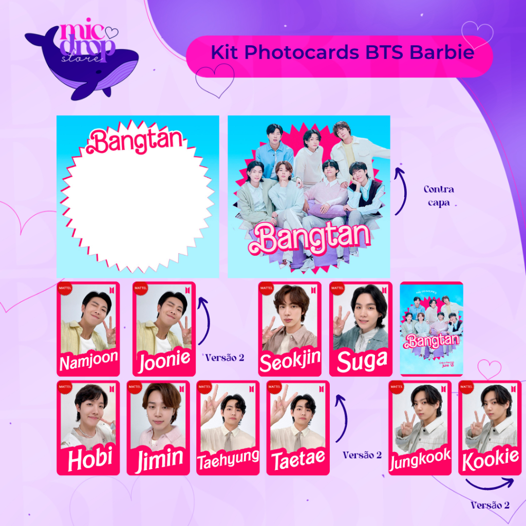 BTS BARBIE BANGTAN | Shopee Brasil