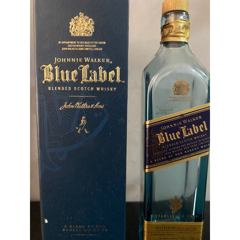 garrafa miniatura vazia Whisky blue label com caixa 200ml | Shopee Brasil