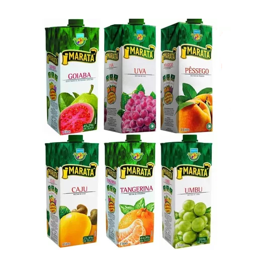 Suco Maratá 1 Litro Combo Com 4 Caixas | Shopee Brasil