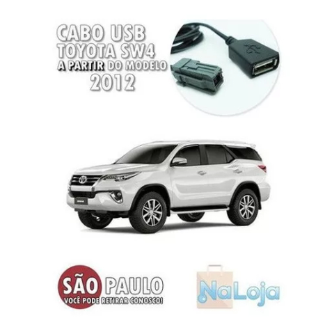 Cabo Adaptador Usb Para Pendrive Toyota Hilux Sw4 | Shopee Brasil