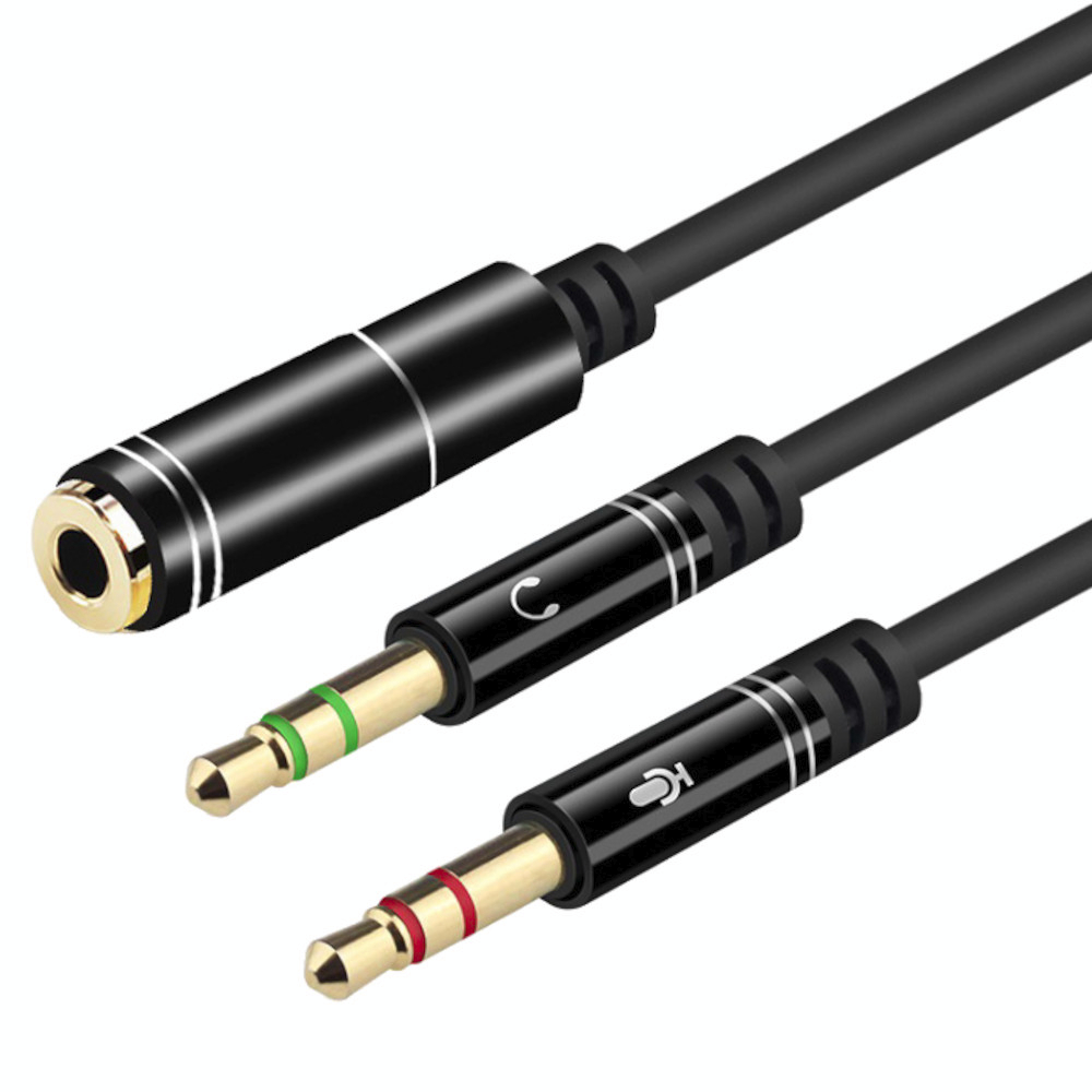 Adaptador P2 P3, 1 P3 Fêmea x 2 P2 Macho 3.5mm, Convert Fone de Celular ...