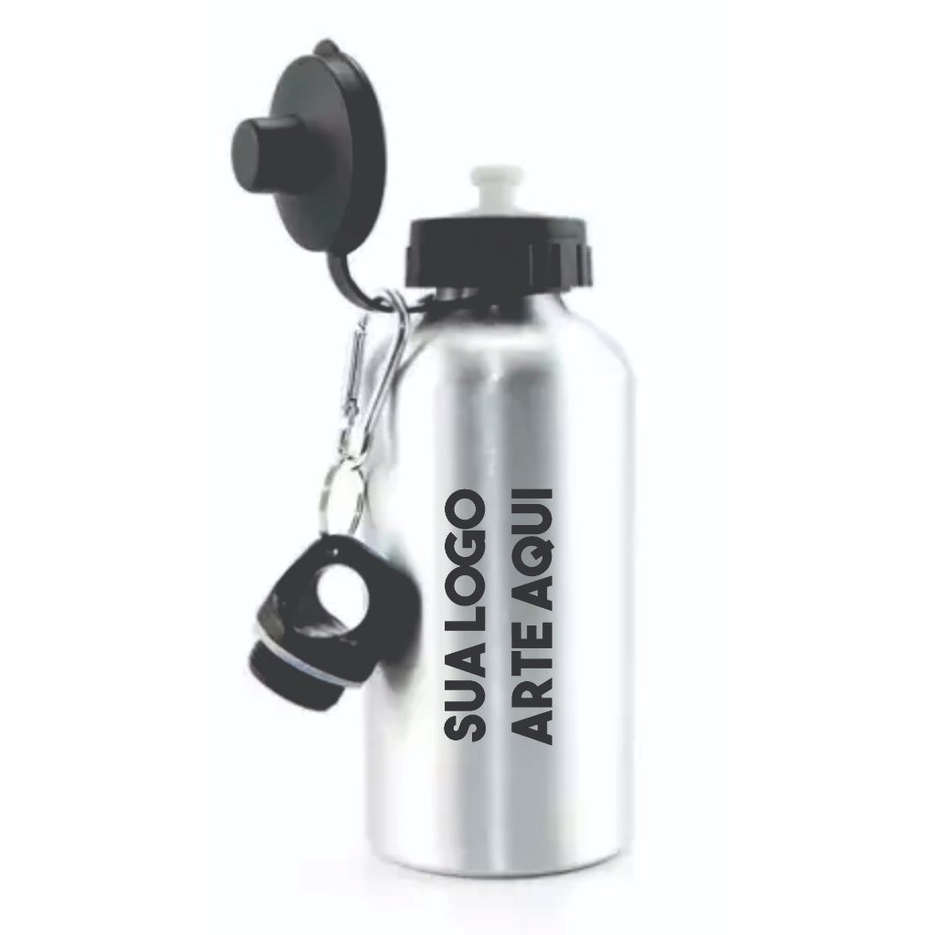 Squeeze de Alumínio Personalizado - kit com 5 unidades - Brinde - Academia - Personal Trainer ...