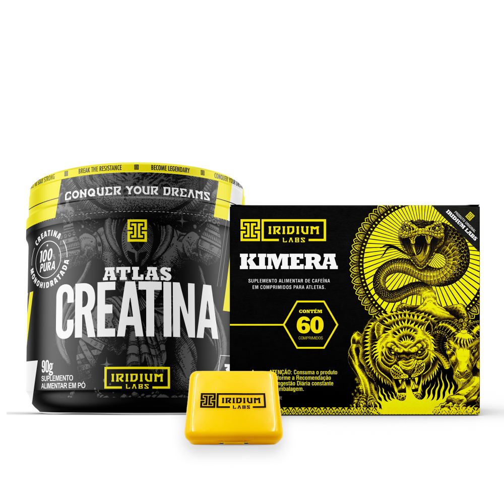 Kit Creatina e Kimera Thermo e Porta Cápsula - Iridium Labs | Shopee Brasil