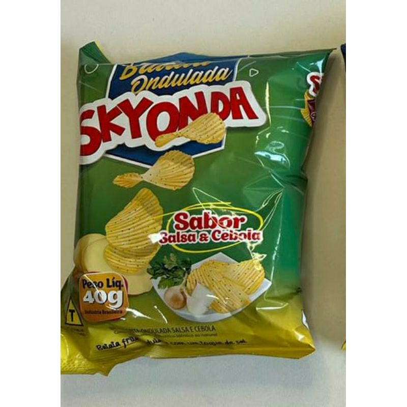Batata ships Shyonda 40g 10 unidades sabor Salsa e Cebola | Shopee Brasil