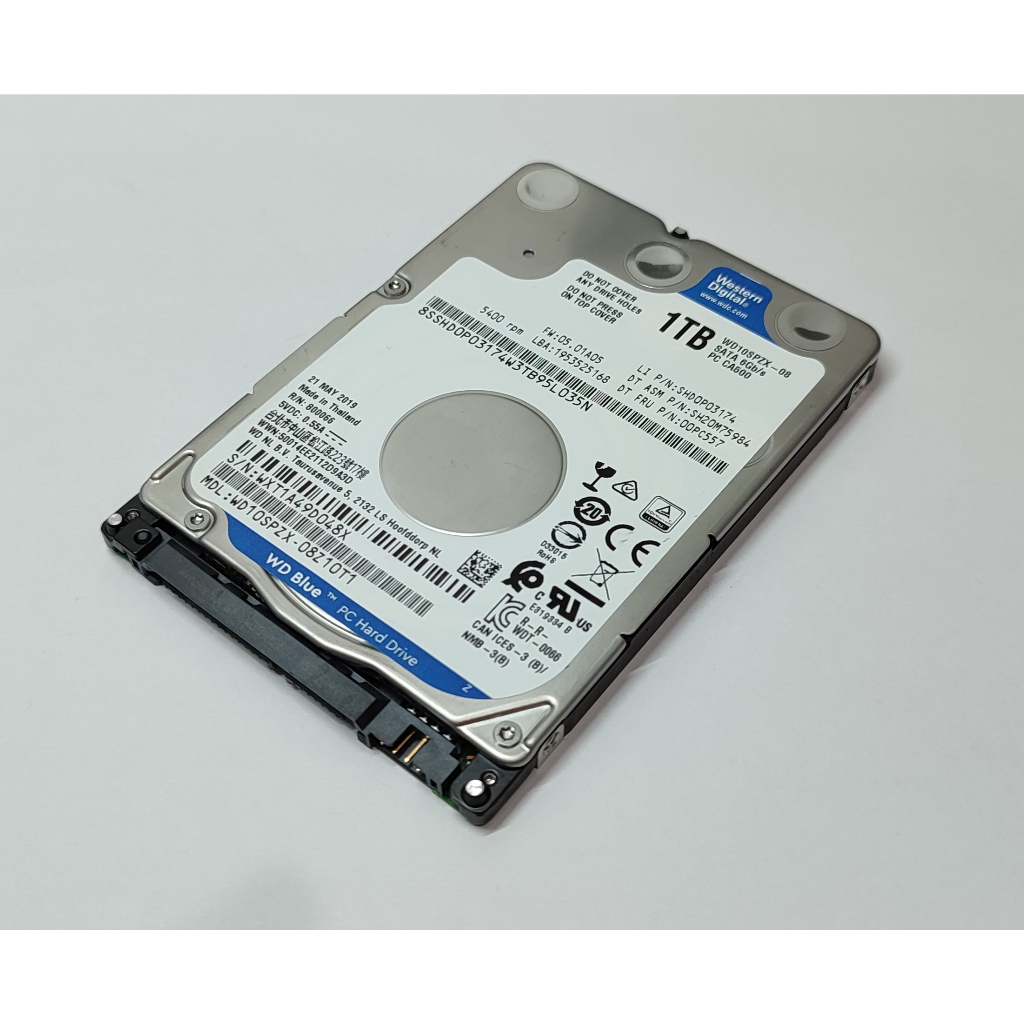 Disco rígido Hd interno Western Digital WD10SPZX 1TB azul Sata III 5400rpm | Shopee Brasil