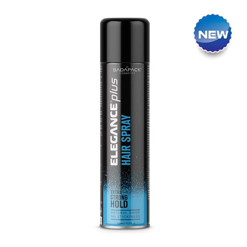 Elegance Plus Hair Spray Extra Strong Hold - Blue (400ml) | Shopee Brasil
