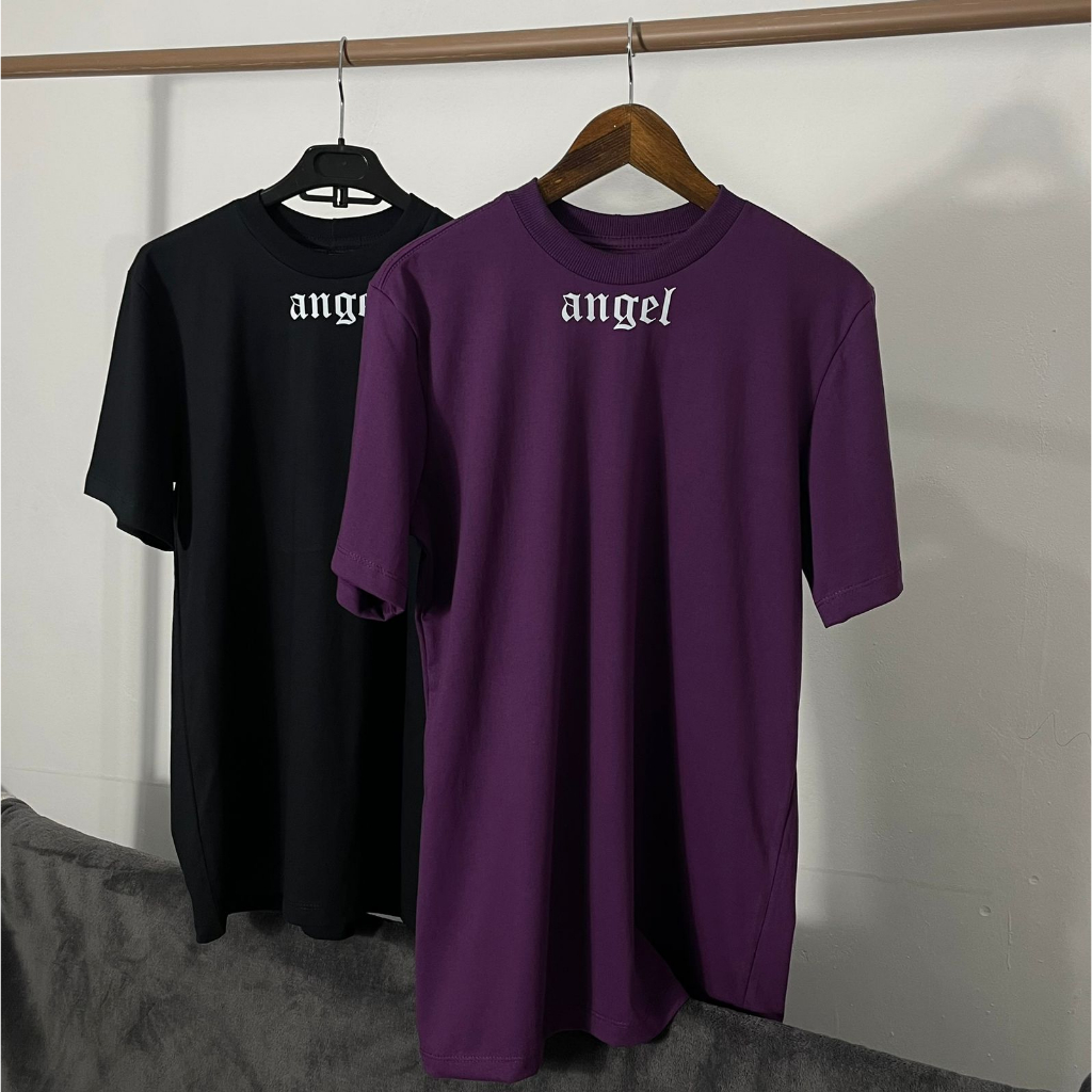 Camiseta Roxa Unissex Angel - Escorrega o Preço