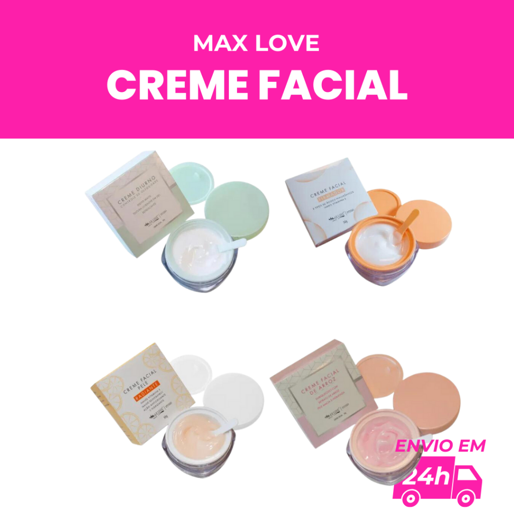 CREME FACIAL MAX LOVE 40G - VARIADOS | Shopee Brasil
