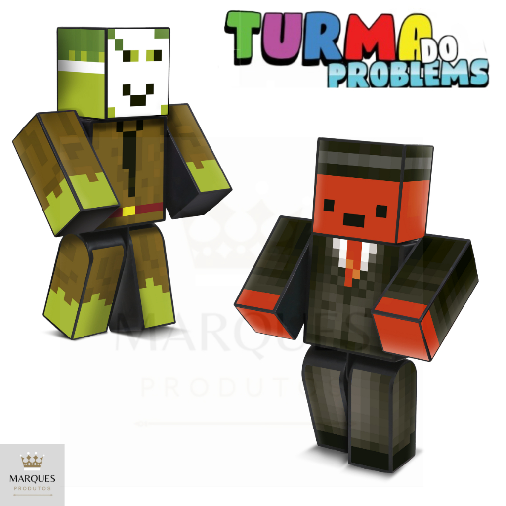 Boneco Kadu + Stick 35 cm Minecraft Turma do Problems | Shopee Brasil