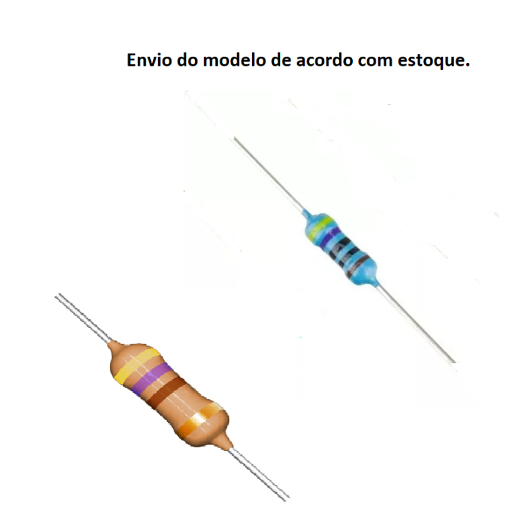 Kit 10 X Resistor 470 Ohm Ohms 470R 5% 1/4w 0,25w Leds 5mm Arduino Pic ...