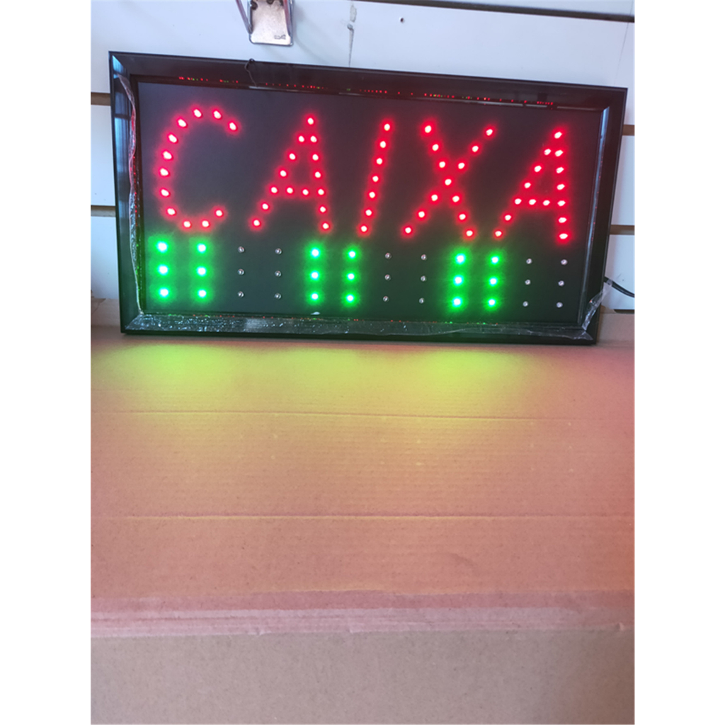 painel led letreiro placa luminoso CAIXA 110v/220v | Shopee Brasil
