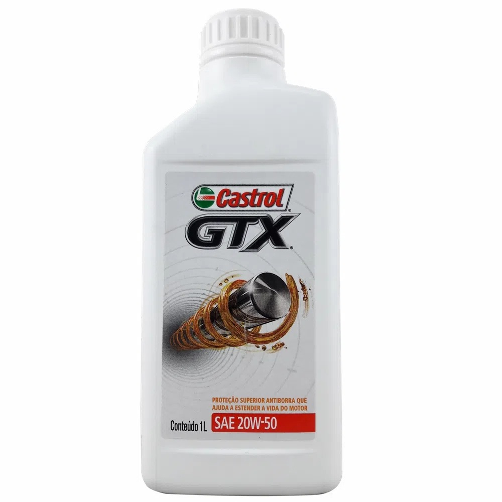 Oleo para Motor SL 20W50 GTX Anti Borra Castrol - 1L | Shopee Brasil