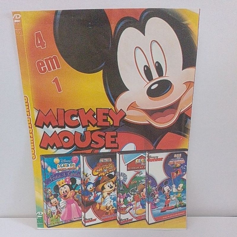 dvd Mickey mouse 4x1 raridade novo copia | Shopee Brasil