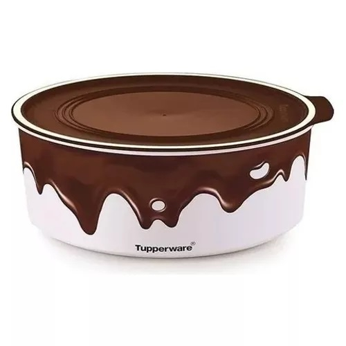 Tupperware Baseline Redondo Chocolate 1,5L | Shopee Brasil