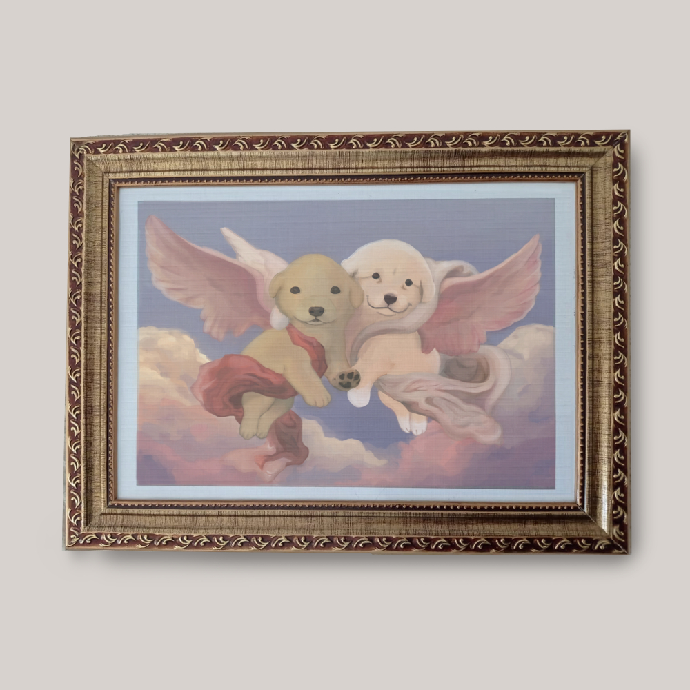 Quadro cachorros anjinhos meme, jotchua e gaejook | Shopee Brasil