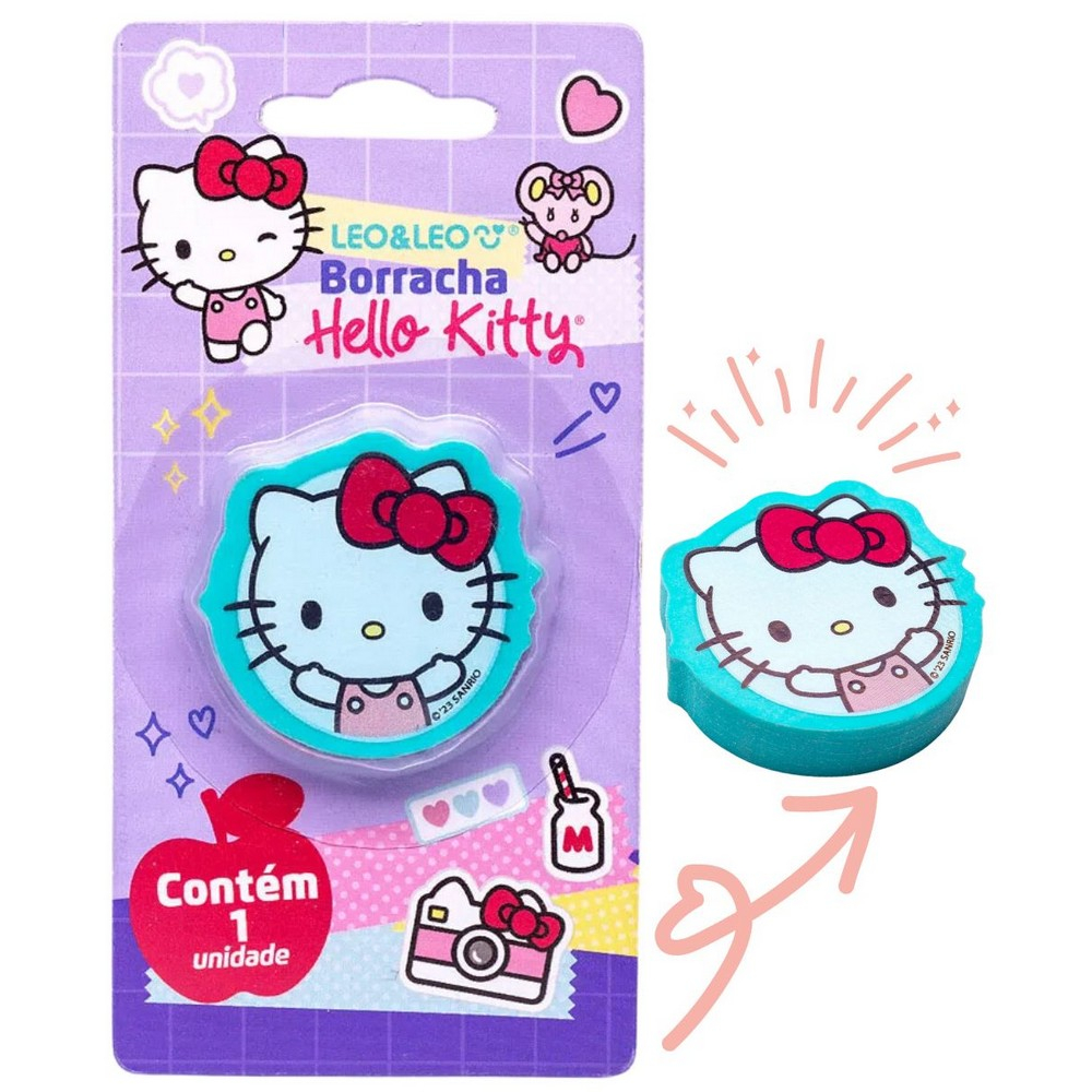 Borracha Escolar da Hello Kitty - Leo & Leo - Escolha o Modelo | Shopee Brasil