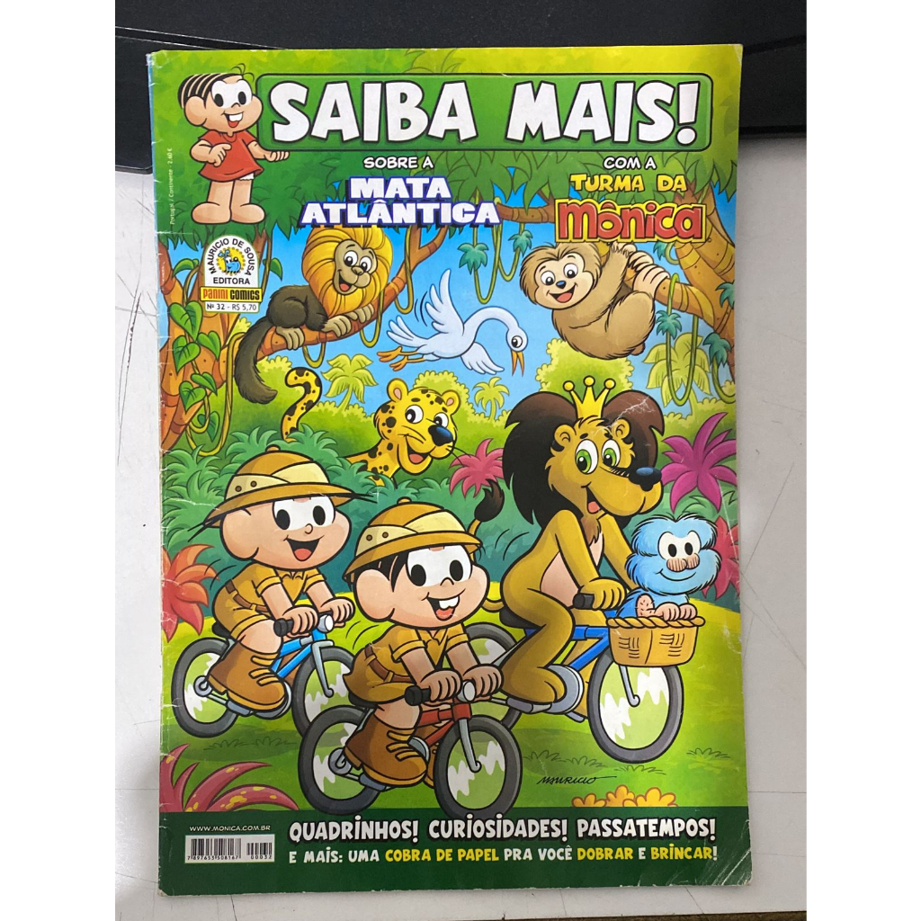 Livro Usado : Saiba Mais Sobre a Mata Atlântica Com a Turma da Mônica ...