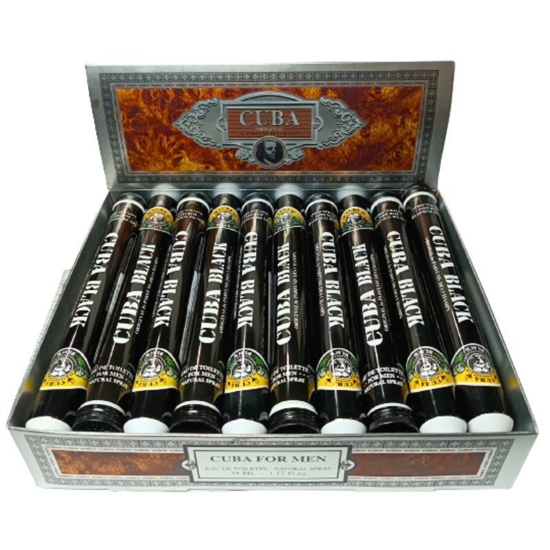 Caixa Perfume Cuba Black 35ml Cada ( 20 Unidades ) - Selo Adipec ...