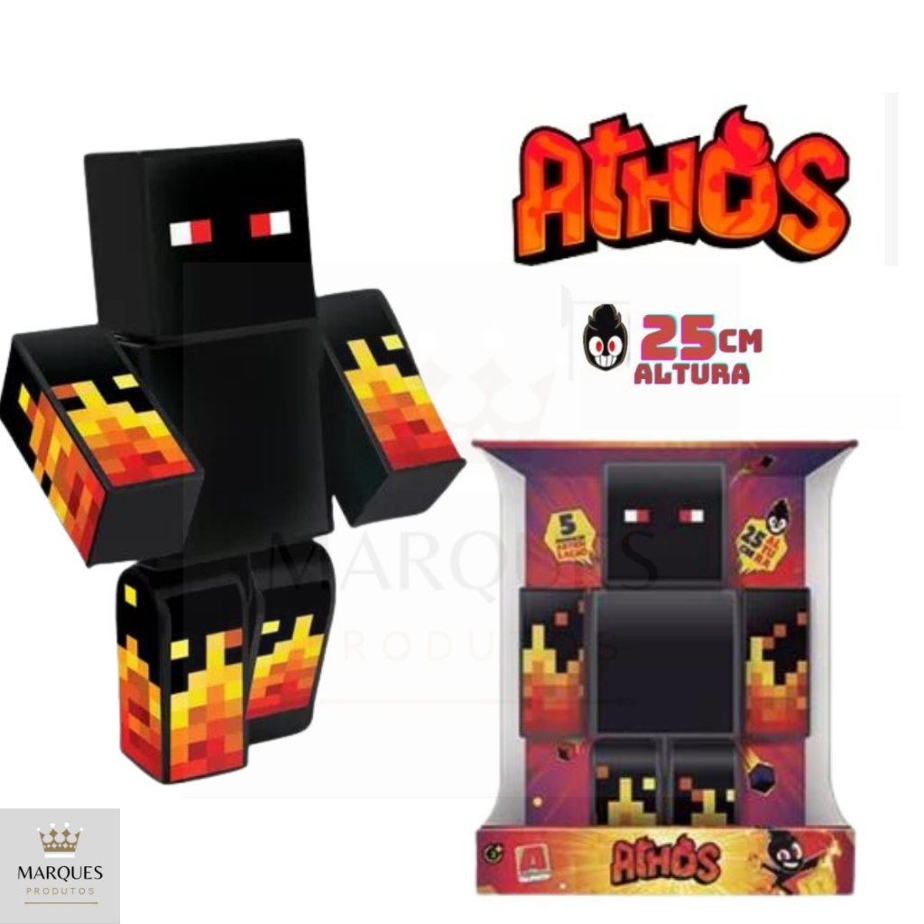 Boneco Athos 25 cm Minecraft Original | Shopee Brasil