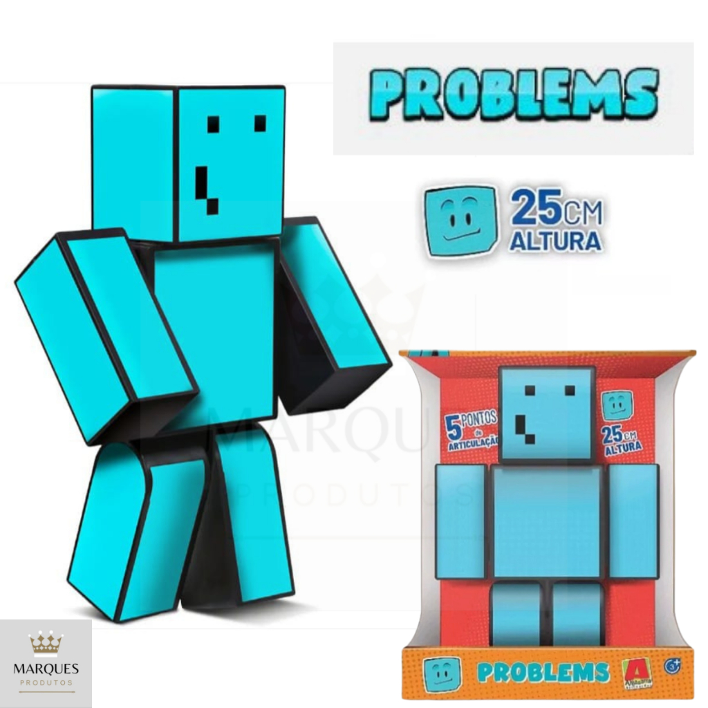 Boneco Problems 25 cm Minecraft Original | Shopee Brasil