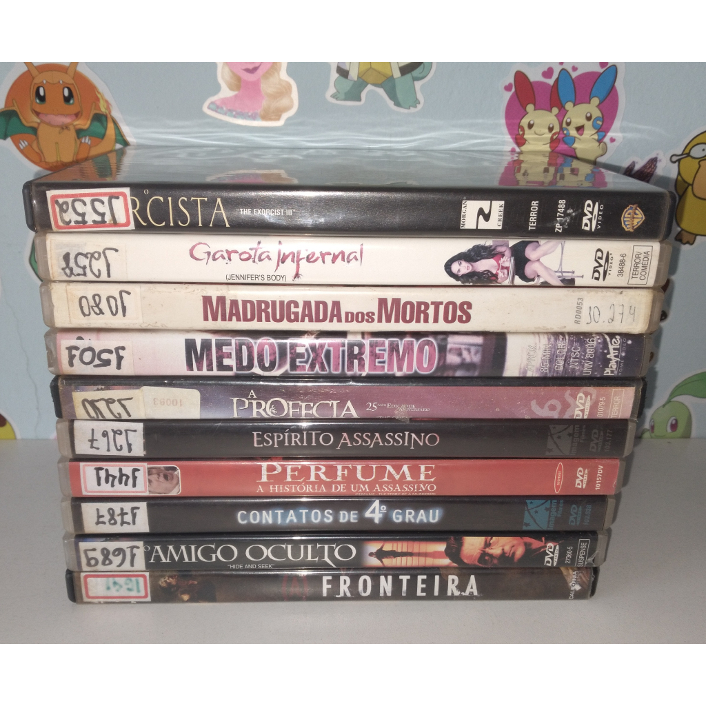 COLEÇÃO 10 FILMES DVD ORIGINAL DE LOCADORA EXORCISTA GAROTA INFERNAL ...