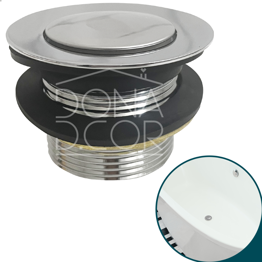 Valvula para Banheira Ralo Click Inox 1 1/2 Jacuzzi Hidromassagem Tampa ...