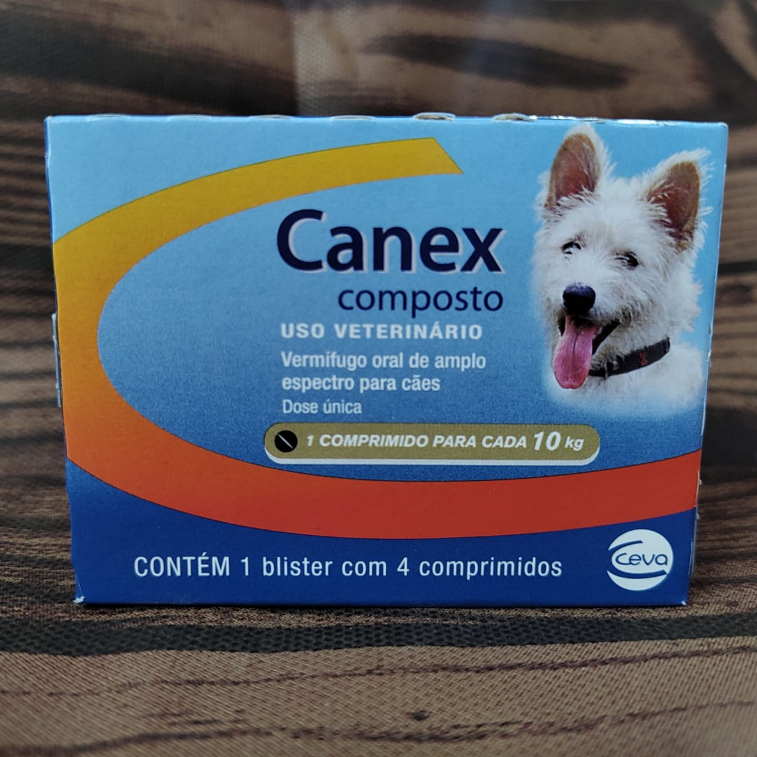 Canex Composto ou Canex Original com 4 Comprimidos - Vermifugo | Shopee ...