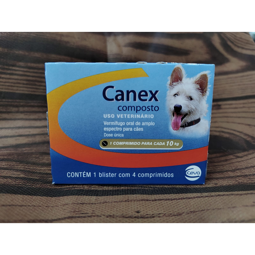 Canex Composto ou Canex Original com 4 Comprimidos - Vermifugo | Shopee ...