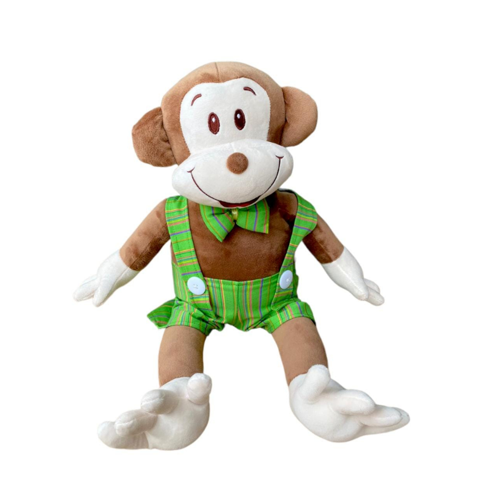 Macaco de Pelúcia Leleko 52 cm Nichos Quartos Infantis Festas Linha ...