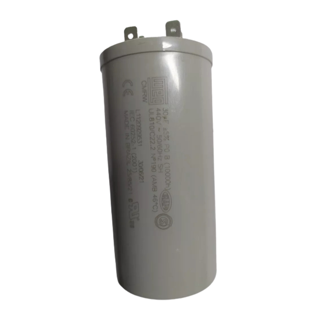 Capacitor Permanente 30uf 440vca 30 Microfarad - WEG 3mm x 5mm 2 Pinos ...