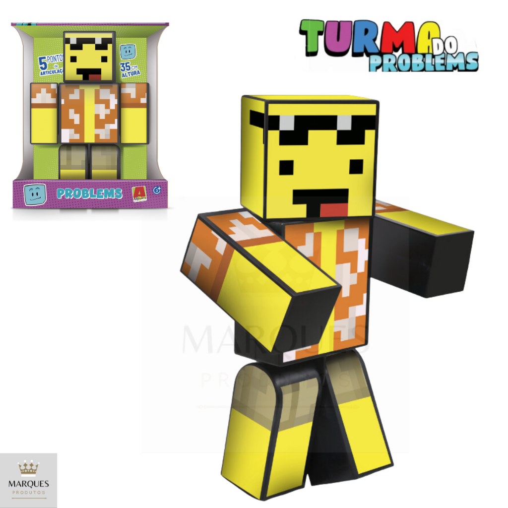 Boneco Mel 35 cm Turma do Problems Minecraft | Shopee Brasil