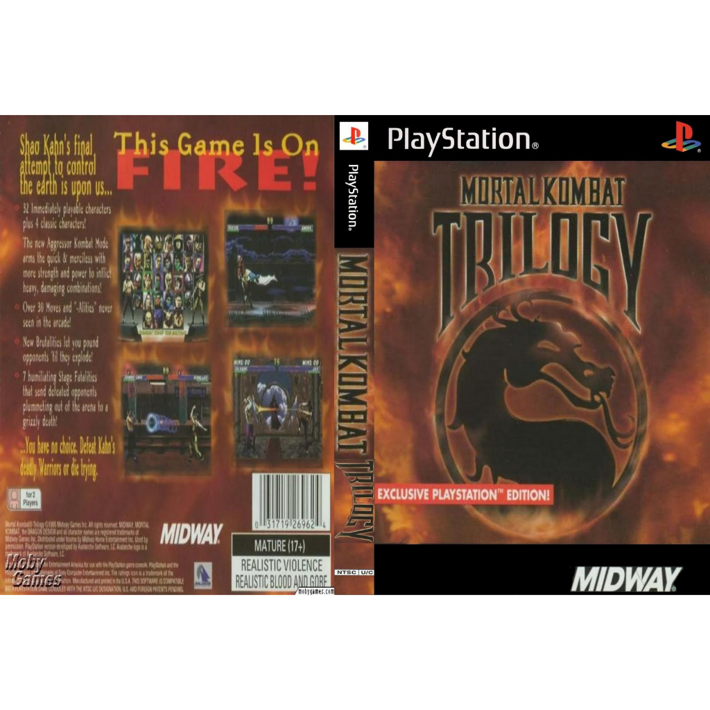 Jogo Playstation - Mortal Kombat Trilogy (envelope) | Shopee Brasil