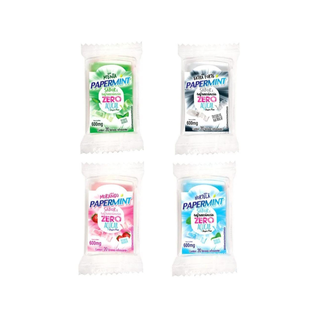 LÂMINAS PAPERMINT REFRESCANTES 20 UNIDADES DANILLA - Escorrega o Preço
