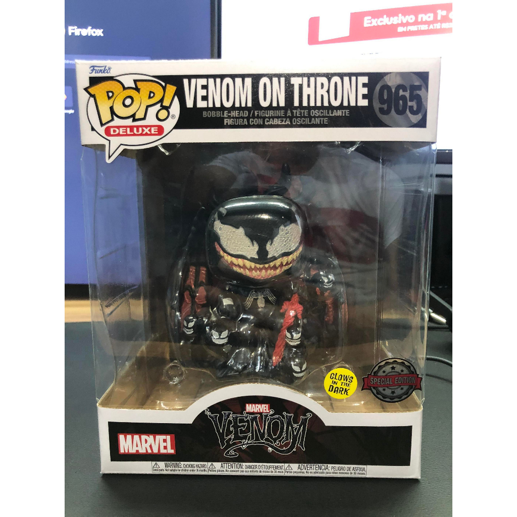 Funko POP! Venom – Venom ON Throne (965) ‘Special Edition’ ‘Glows in ...