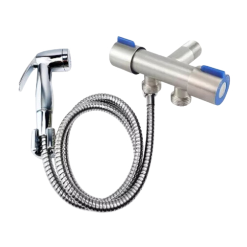 Ducha Higiênica Com Registro Com Dupla Saída De Água Inox Bidê ...