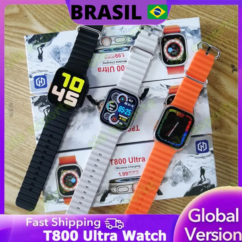 Relogio Smartwatch T800 Ultra 8 Masculino iwo 16 Serie 8 Original novo ...