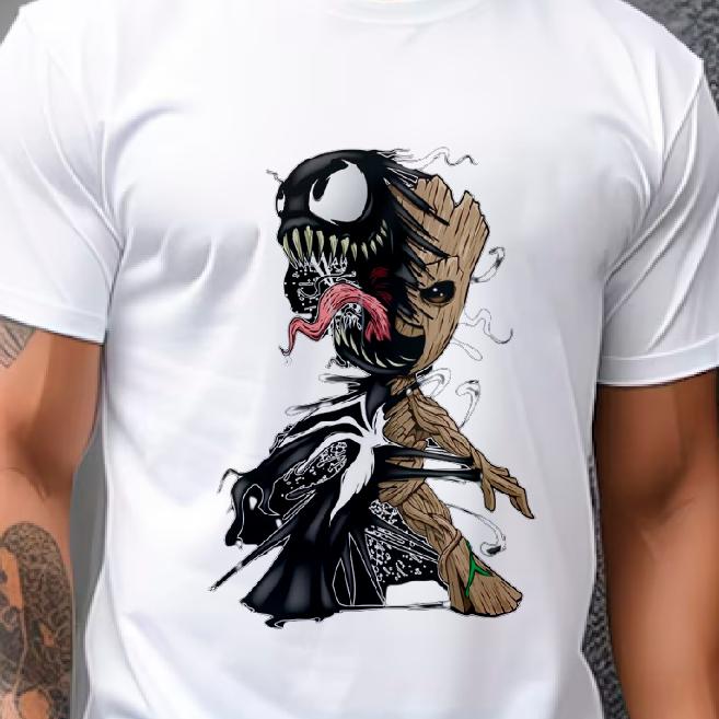 Camiseta Groot Venom Masculino Feminina Basica Unissex, Blusa Camisa ...