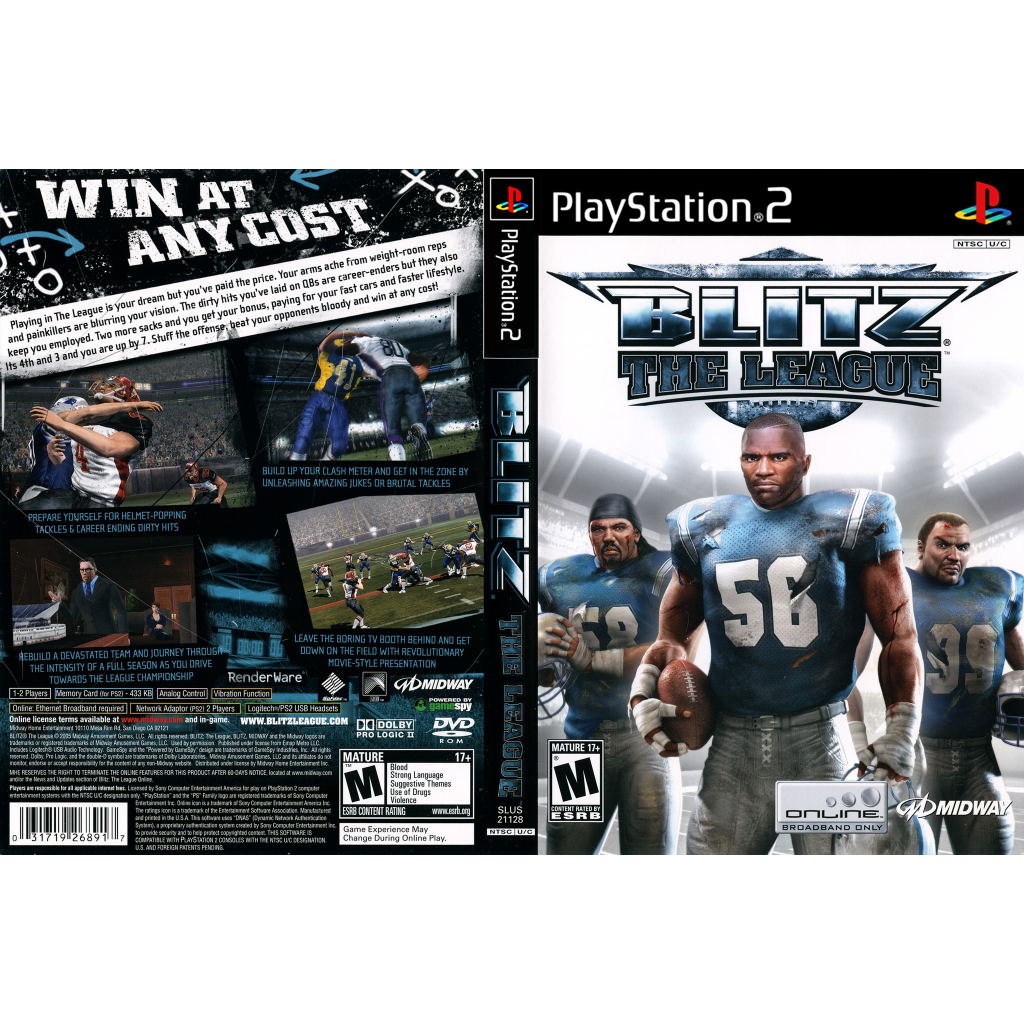 Blitz The League Ps2 (Jogo Futebol Americano) | Shopee Brasil