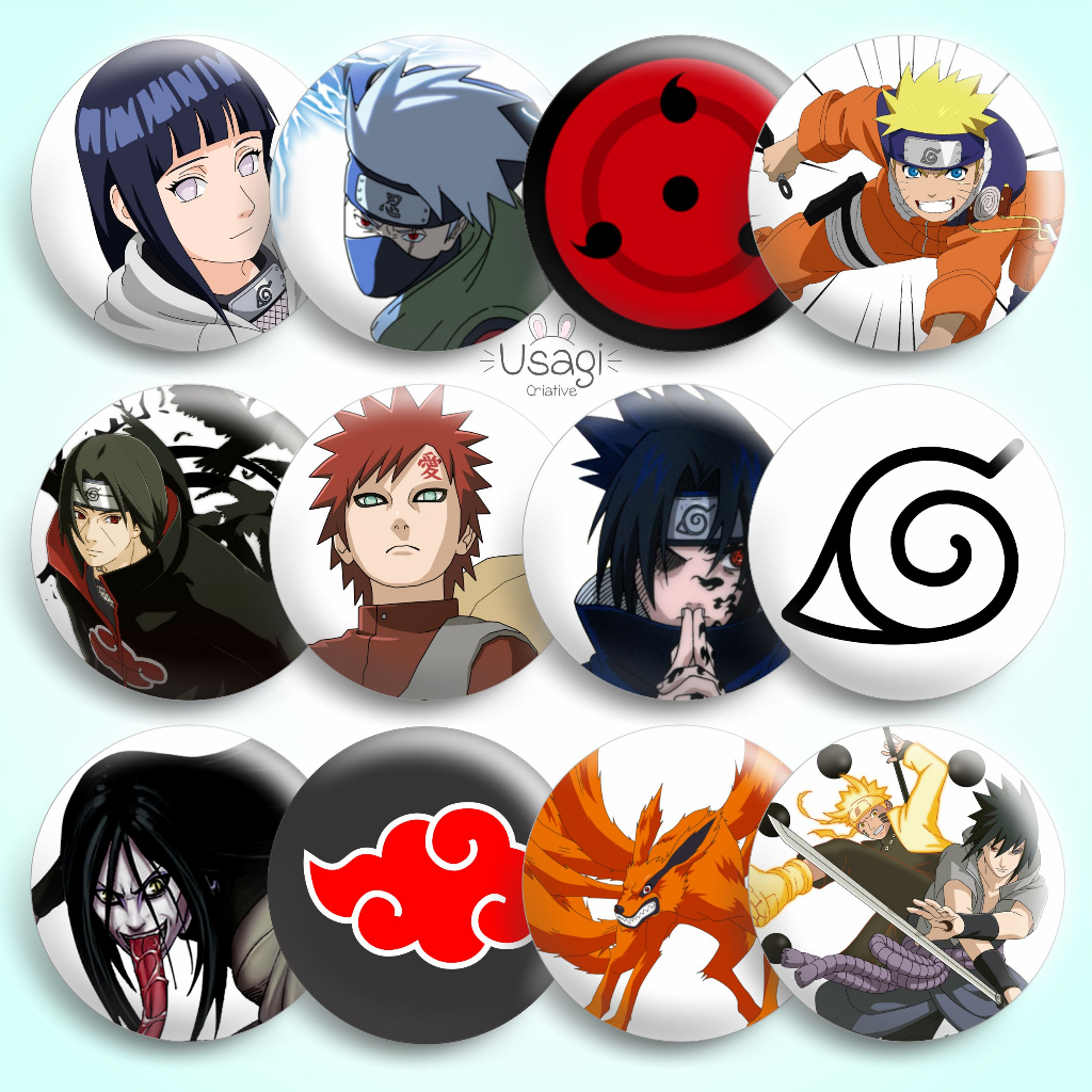 Bottons anime Naruto – broche boton bottom button pin botton de ...